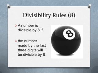 Divisibility Rules | PPTX