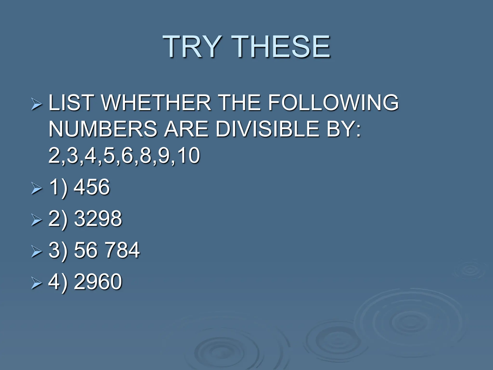 Divisibility Rules - Lesson 1 Straight forward with the Rules.pptx