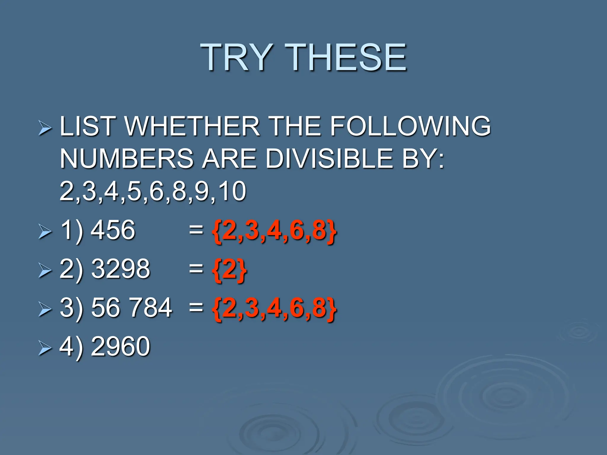 Divisibility Rules - Lesson 1 Straight forward with the Rules.pptx