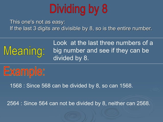 Divisibility Rules - Lesson 1 Straight forward with the Rules.pptx