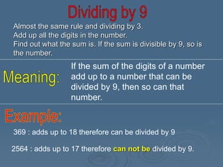 Divisibility Rules - Lesson 1 Straight forward with the Rules.pptx