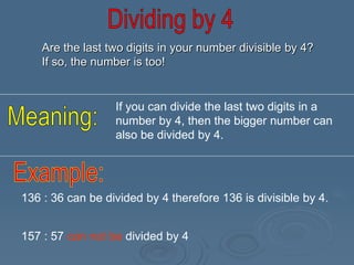 Divisibility Rules - Lesson 1 Straight forward with the Rules.pptx