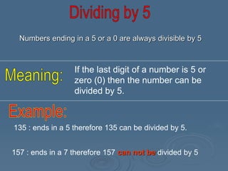 Divisibility Rules - Lesson 1 Straight forward with the Rules.pptx