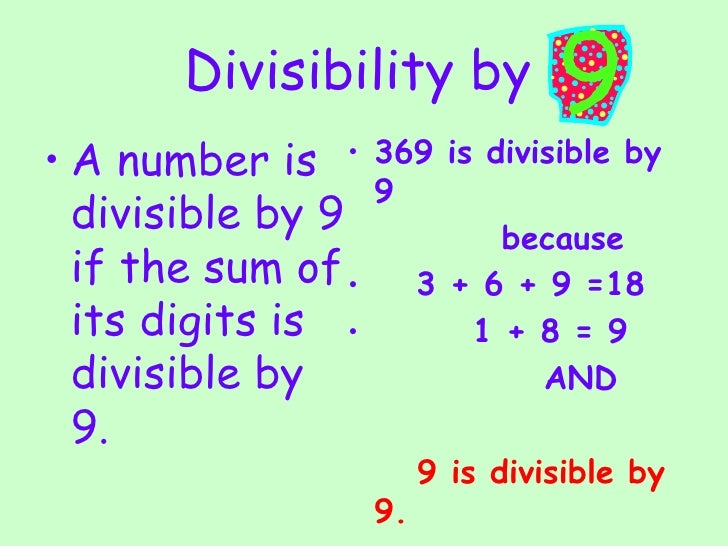 Divisibility rules