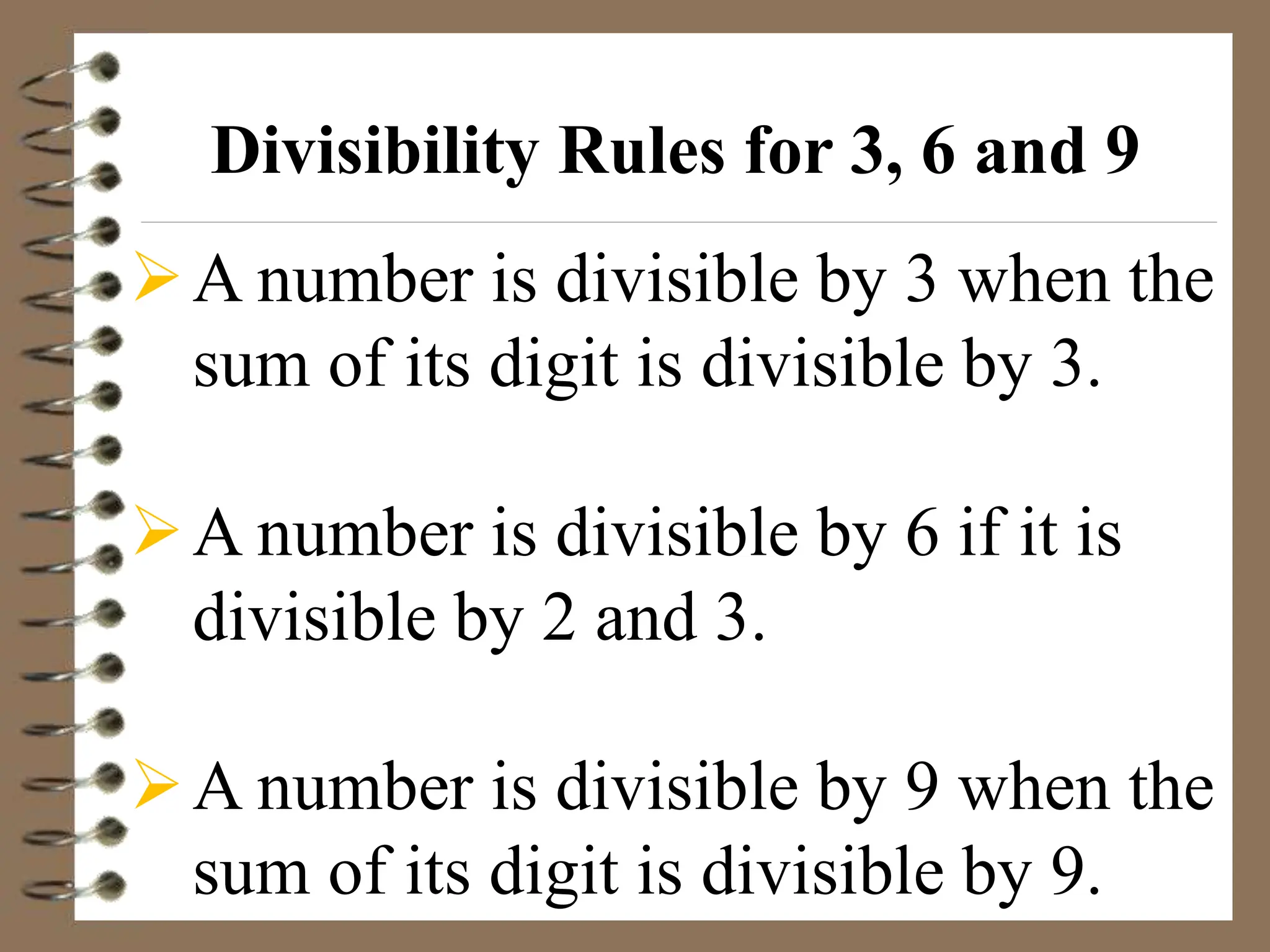 Divisibility Rules 3 6 9-COT.ppt