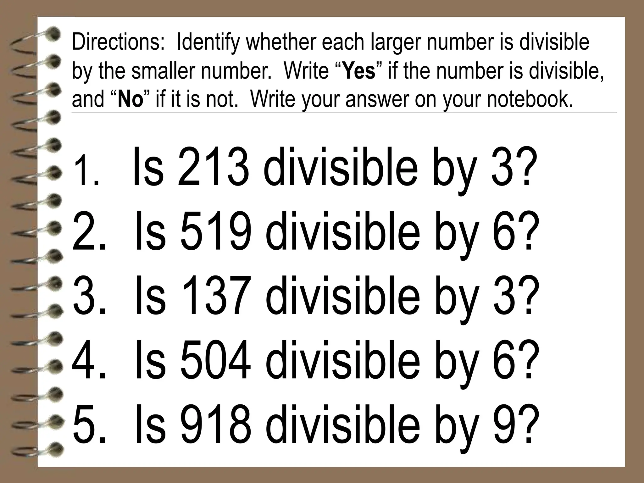 Divisibility Rules 3 6 9-COT.ppt