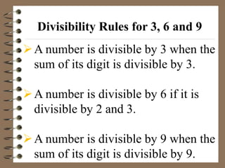 Divisibility Rules 3 6 9-COT.ppt