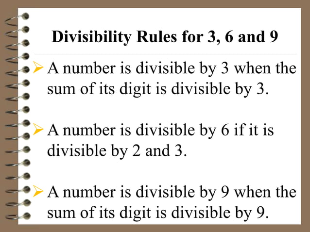 Divisibility Rules 3 6 9-COT.ppt
