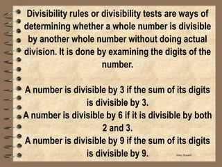 Divisibility Rules 3 6 9-COT.ppt