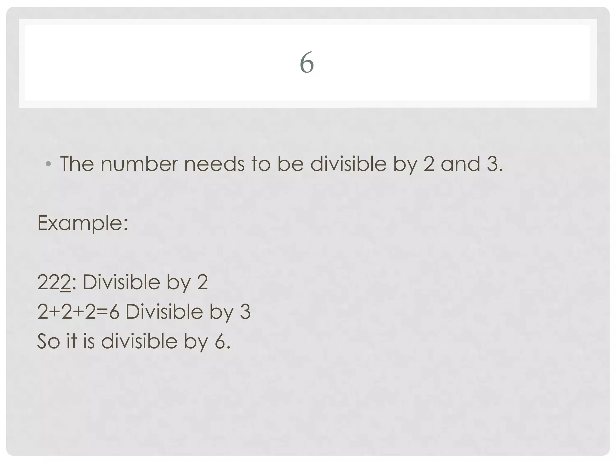 Divisibility Rules | PPT