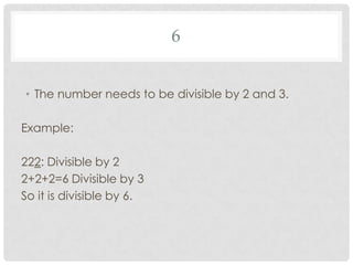 Divisibility Rules | PPT