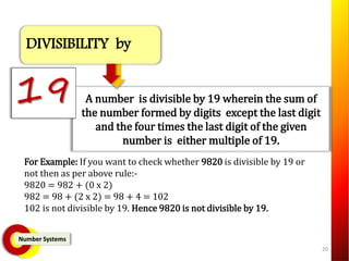 Divisibility rules (tests) | PPTX