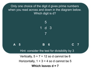 divisibility tests year 7 mathematics.pptx