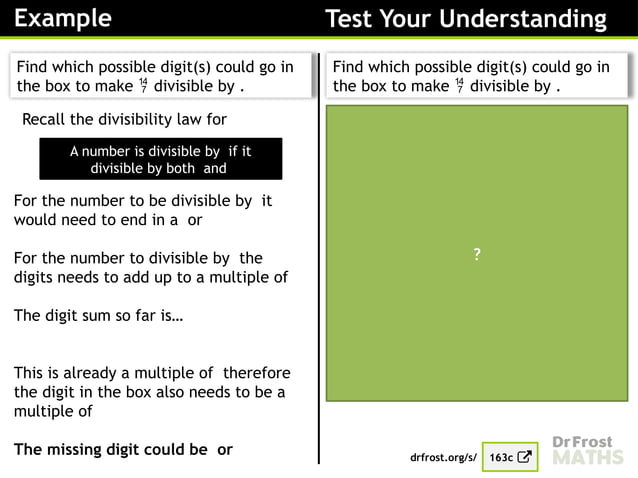 Divisibility Tests - Lesson Year 7 Maths | PPT