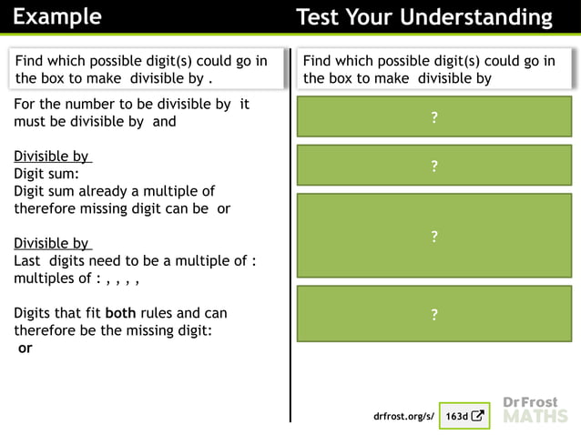 Divisibility Tests - Lesson Year 7 Maths | PPT