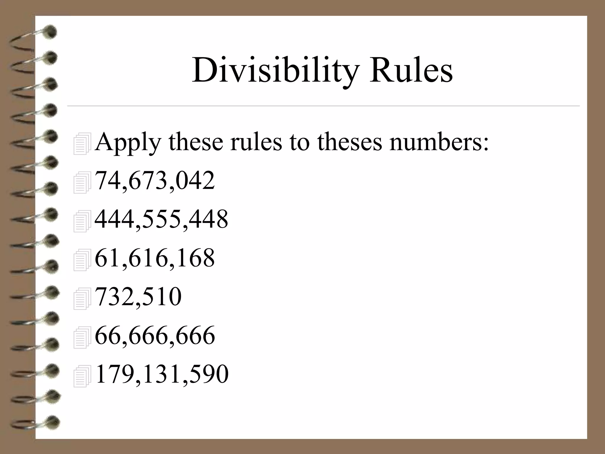 Divisibility tests divisibility rules by dr. martin otundo richard | PPT