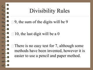 Divisibility tests divisibility rules by dr. martin otundo richard | PPT
