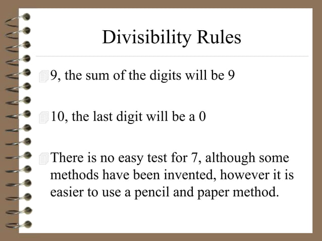 Divisibility tests divisibility rules by dr. martin otundo richard | PPT
