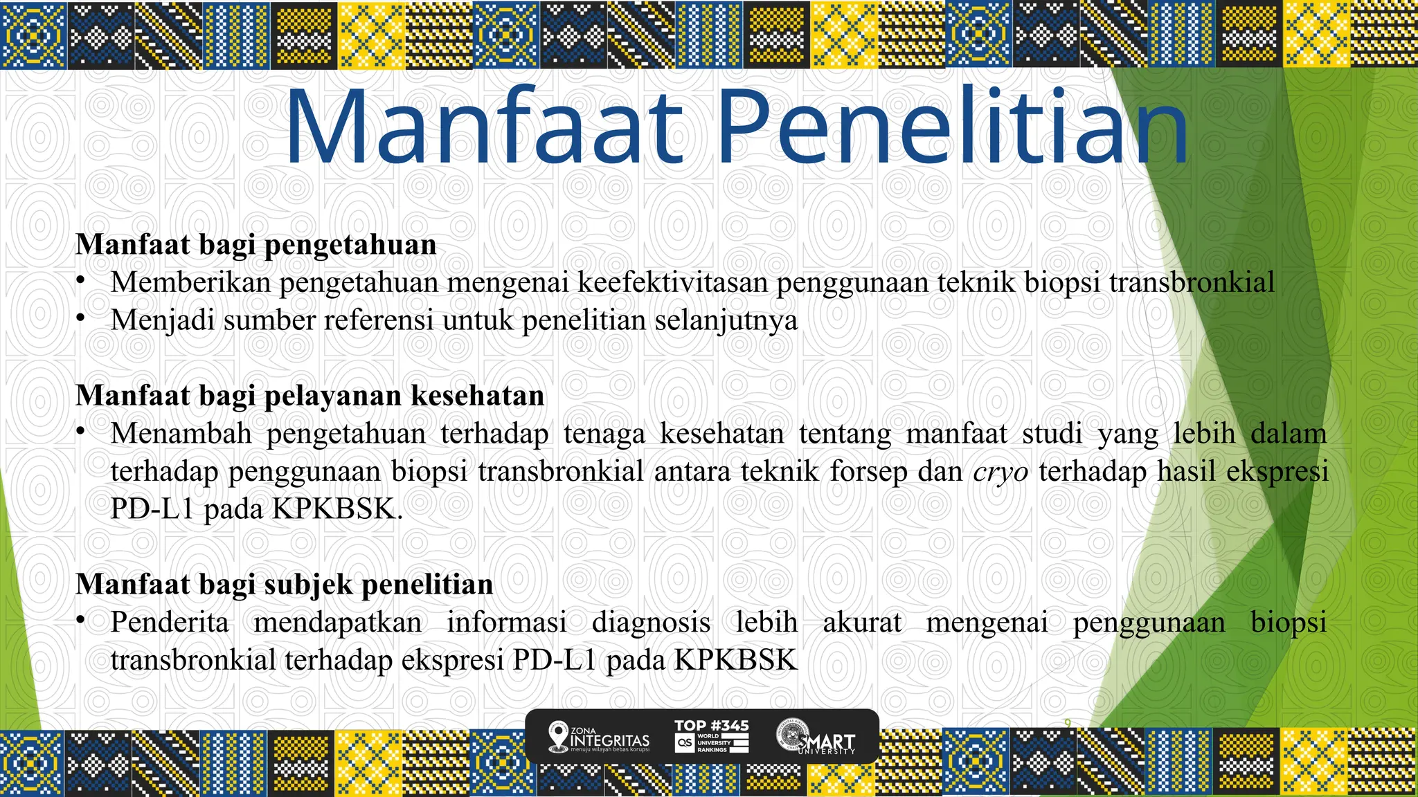 perbedaan ekspresi PDL1 pada biopsi transbonkial | PPTX
