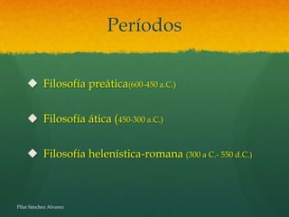 División de la filosofía griega | PPTX