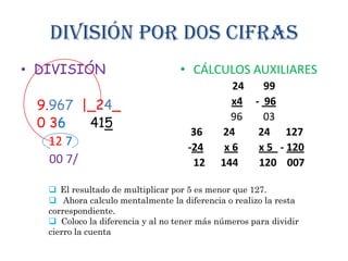 División por 2 cifras | PPTX