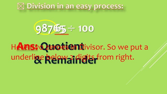 Division process for STD-III | PPT
