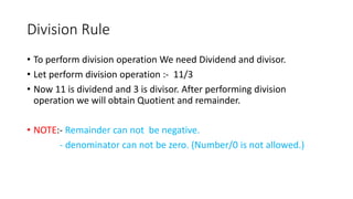 Division algorithm | PDF