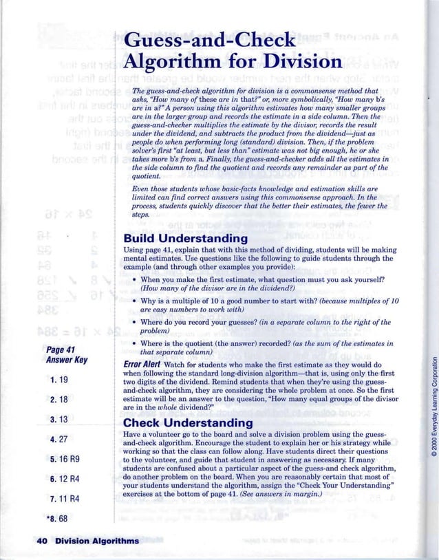 Division algorithms (2) | PDF