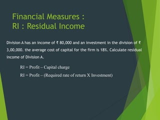 Divisional performance measures | PPTX