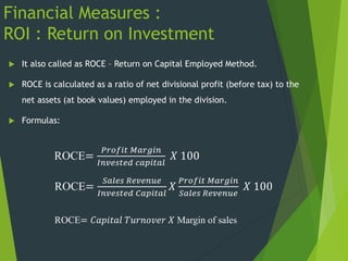 Divisional performance measures | PPTX