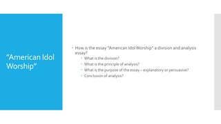 Division analysis | PPT