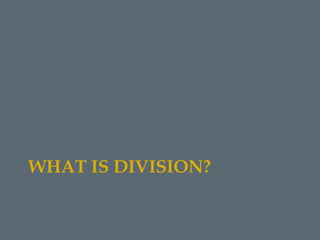 Division and classification | PPTX