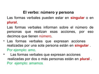 Division de los verbos segun su conjugacion | PPT