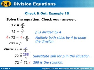 Division equations | PPT