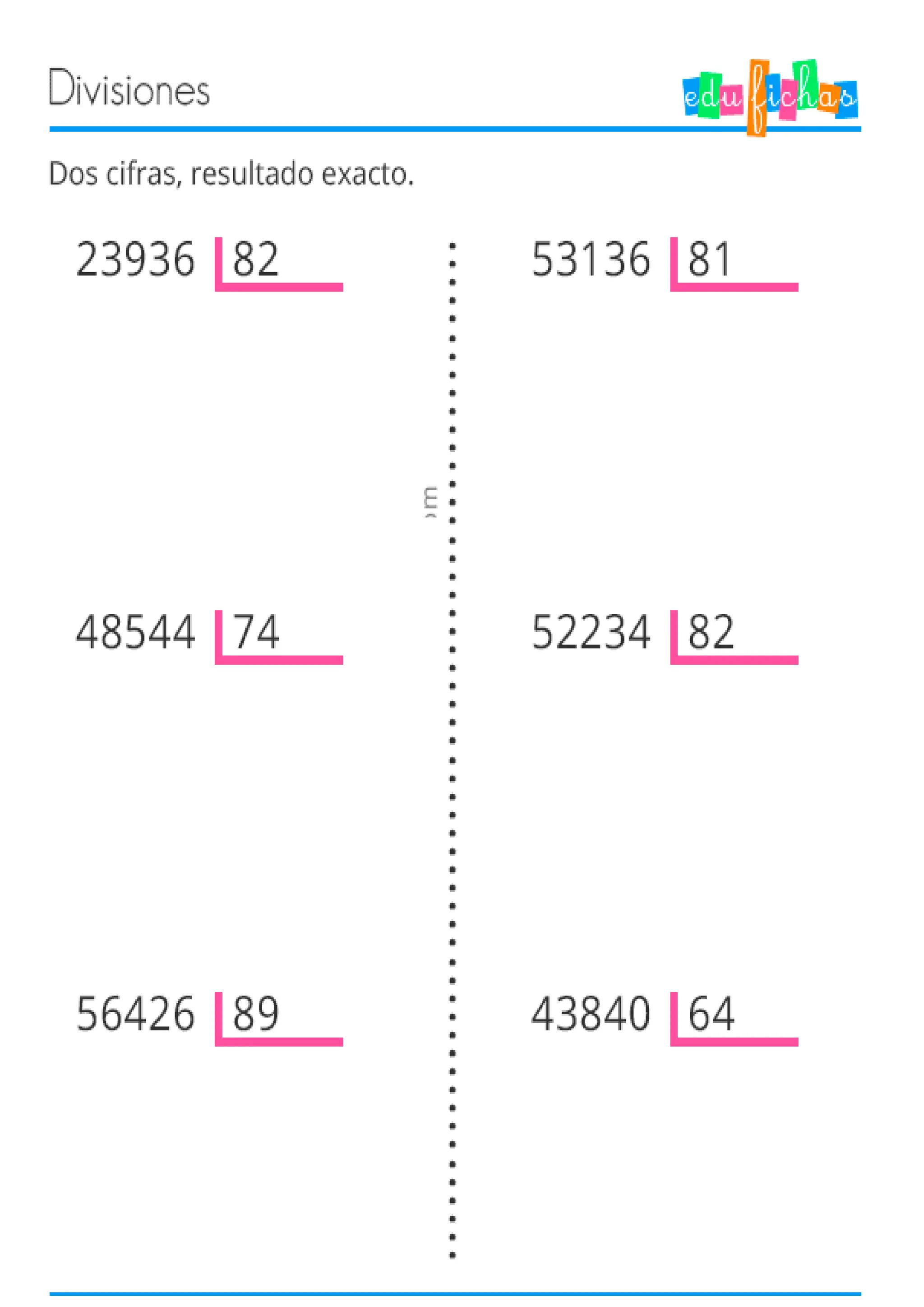 divisiones.docx - para quinto grado de primaria | DOCX