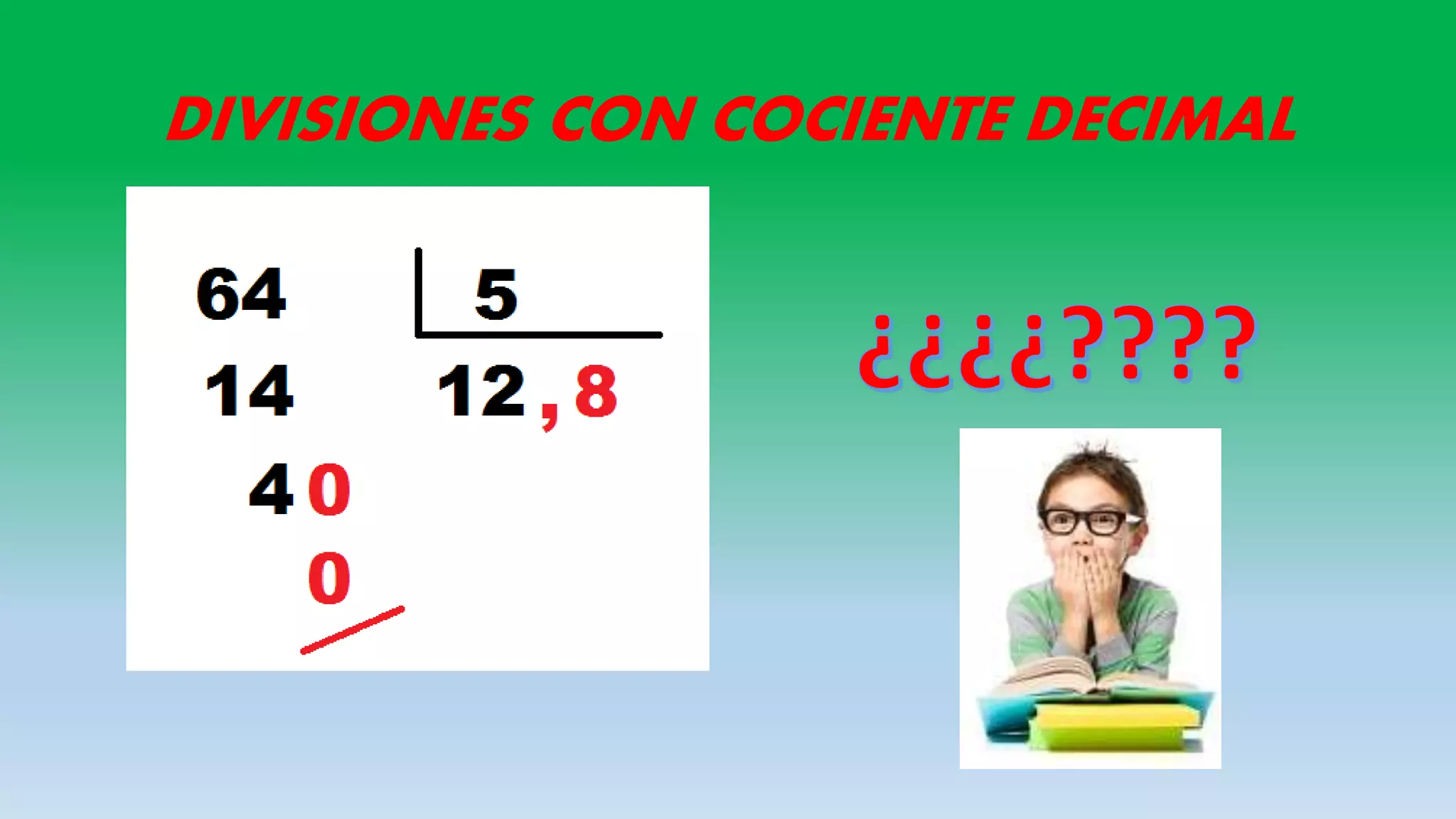 Divisiones con cociente decimal | PPT