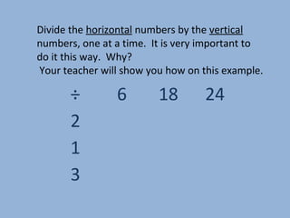 Division grids starter | PPT