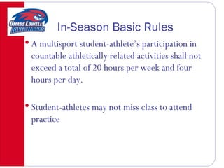 Division II Playing and Practice Seasons | PPT