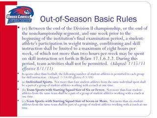 Division II Playing and Practice Seasons | PPT