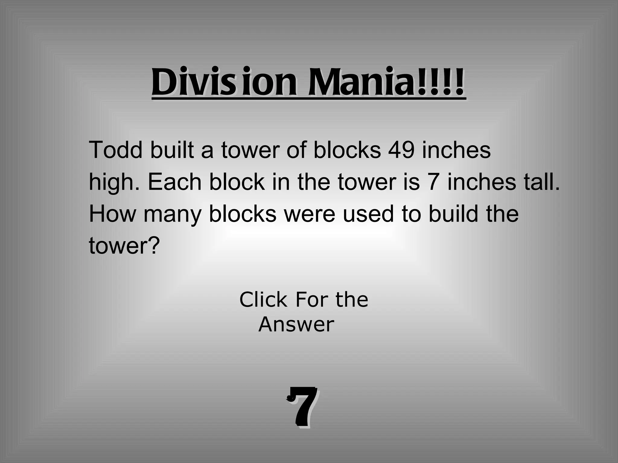 Division mania power point game | PPT