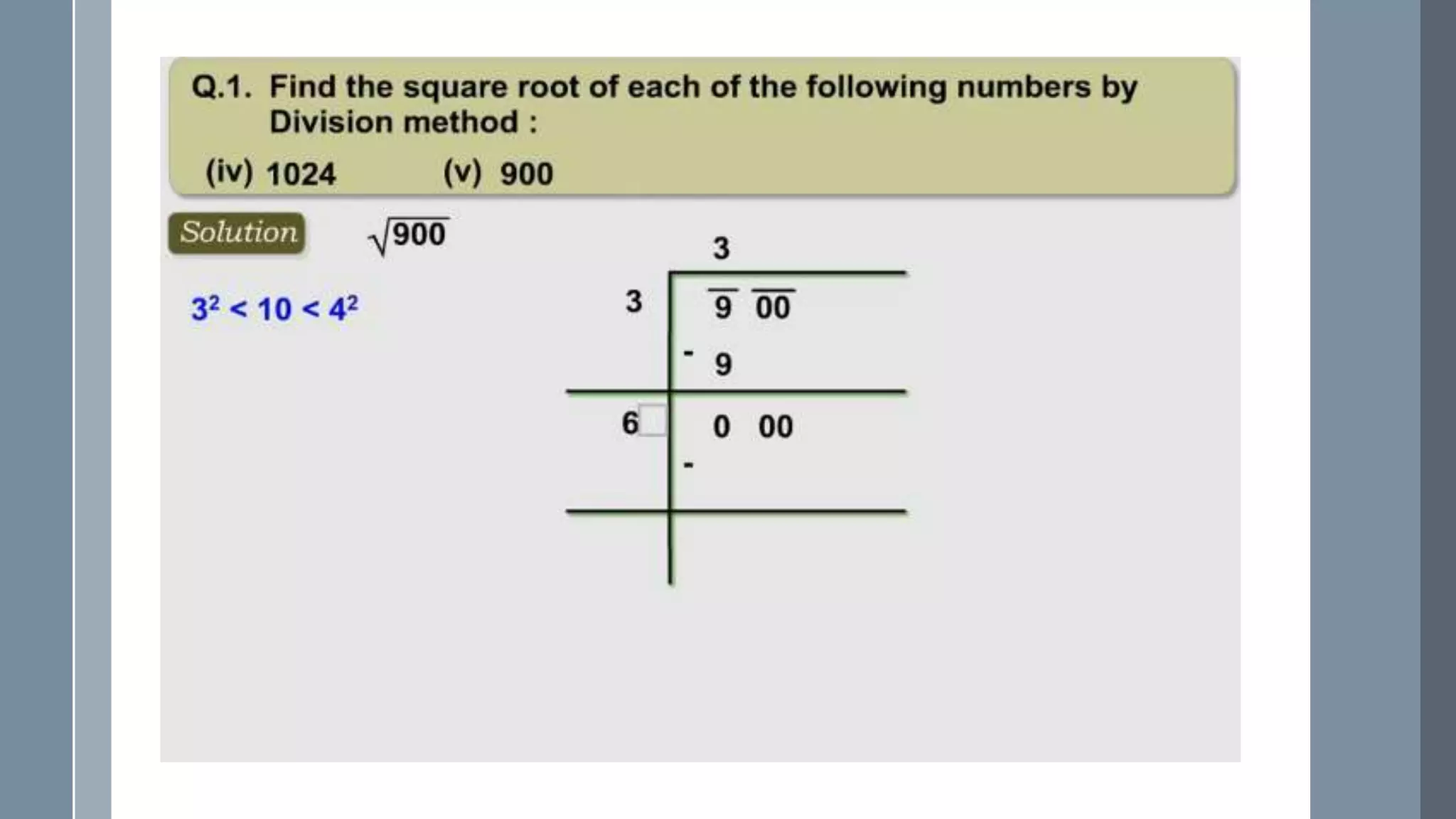 Square and square root - Division method | PPTX