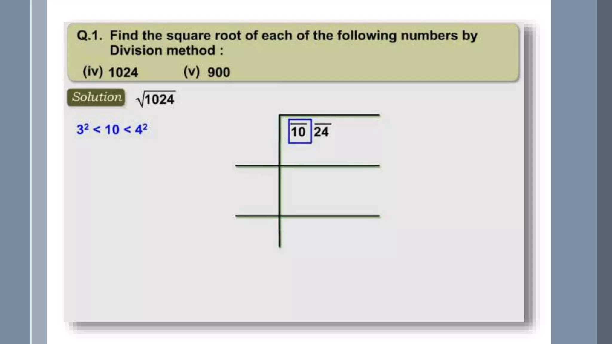 Square and square root - Division method | PPTX