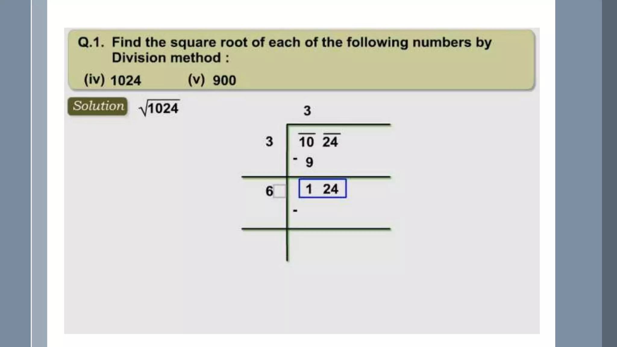 Square and square root - Division method | PPTX