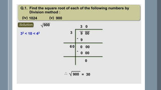 Square and square root - Division method | PPTX
