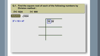 Square and square root - Division method | PPTX