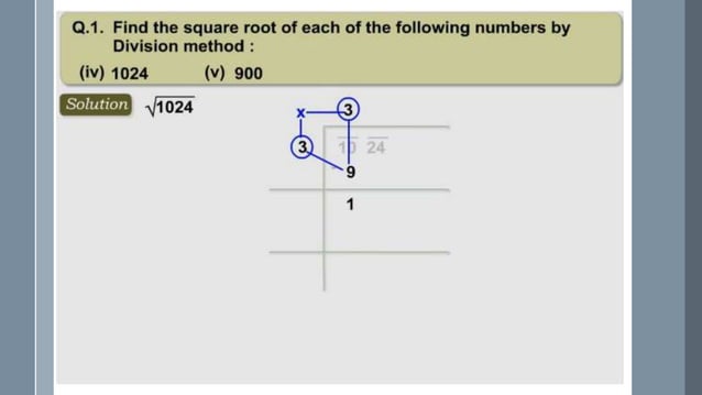 Square and square root - Division method | PPTX