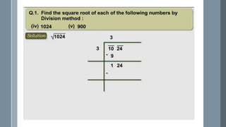 Square and square root - Division method | PPTX