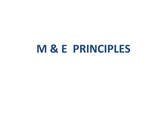 Division Monitoring and Evaluation ( M and E) Framework | PPT