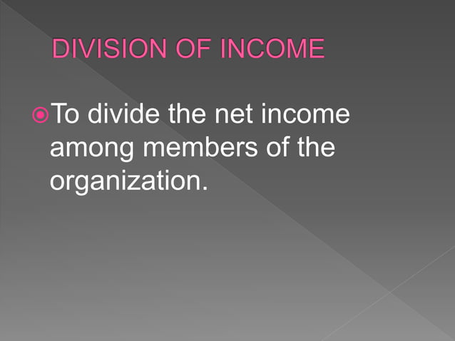 Division of income | PPTX