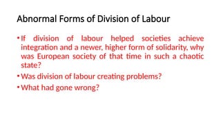Division of Labour fOR Law students in short | PPTX